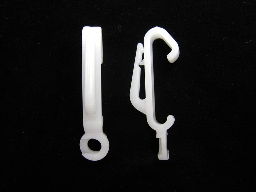 100 Speedy Streamline curtain track gliders St clip on hook rail glides